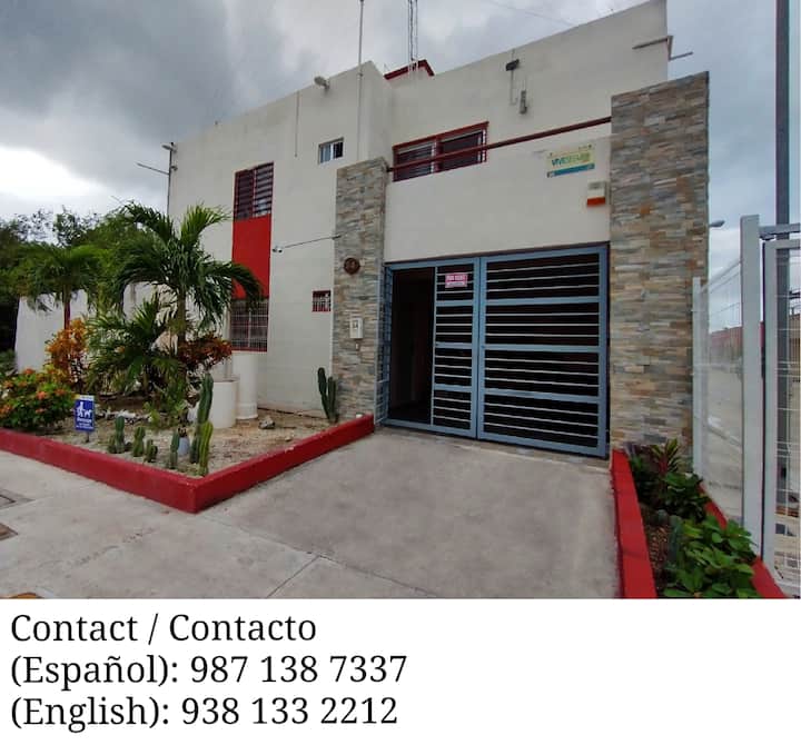 Cozumel- 2 Bdr House, Quiet N' Safe Neighborhood. - Cozumel