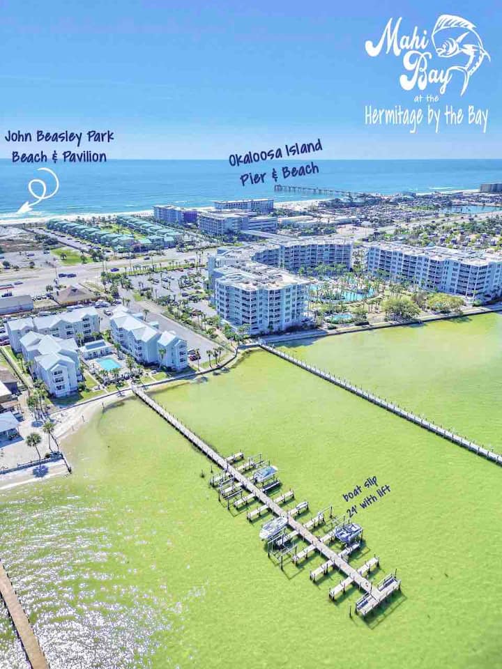 Mahi Bay * Beach Boat Slip Fishing Dock 1st Floor - Fort Walton Beach, FL
