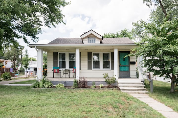 Mid Century Style At A Bright, Colorful Home - Ferndale, MI