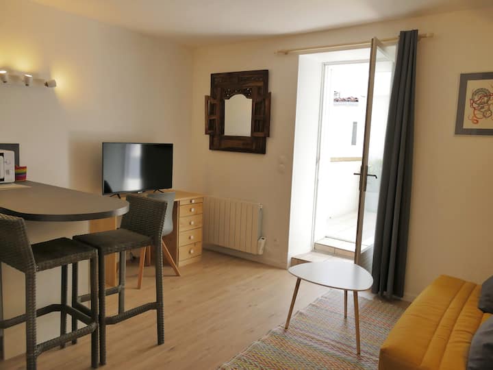 Joli Studio Avec Terrasse Au Coeur De La Rochelle - 拉洛歇爾