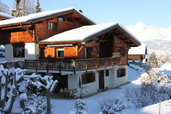 Appartement Cosy Dans Chalet Avec Vue Panoramique - Haute-Savoie