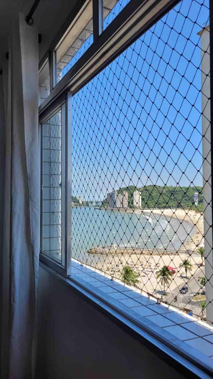 Apê Frente- Mar No Gonzaguinha I Até 6 Pessoas - São Vicente