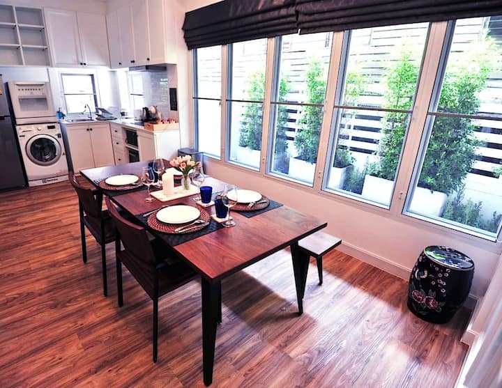 Cozy 2 Br/2ba Apt. With Private Entrance Bkk Cbd - Bangkok