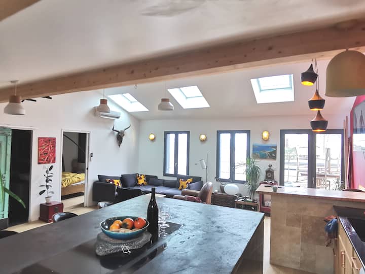 Magnifique Appt 100m2  Sauna Terrasse Lumineux 7p - Burdeos