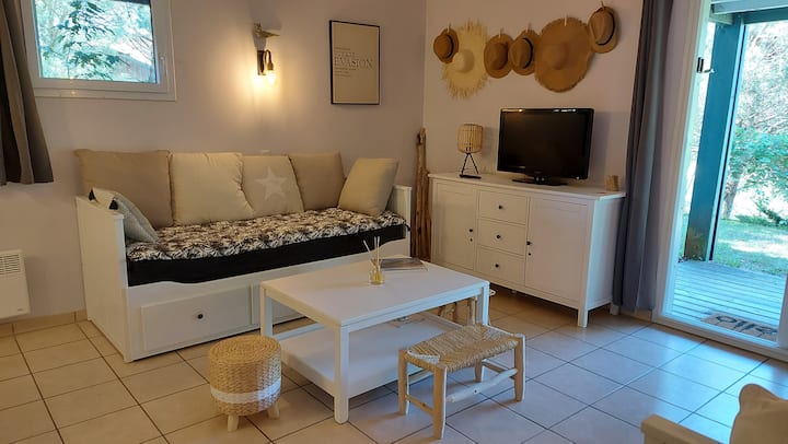 Appartement Cosy Avec Piscine Situé Entre Forêt, Golf Et Océan - Moliets-et-Maa