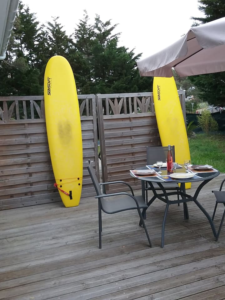 Grand Studio Surf Proche La Piste Avec Terrasse - Capbreton