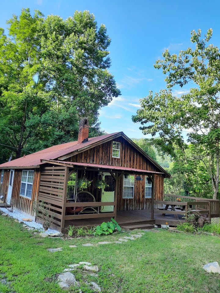 Rustic Mountain Cabin With A Modern Twist. - Whittier, NC
