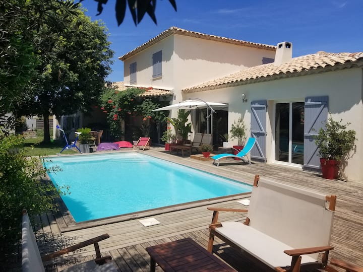 Coin De Paradis Entre Terre Et Mer, Spa, Piscine - Lattes