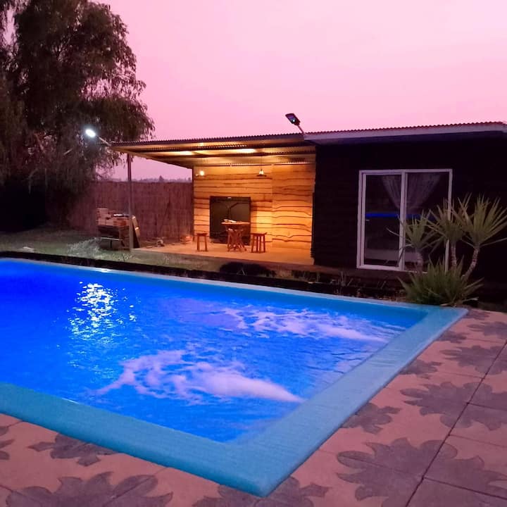 Alojamiento Campestre+piscina+tinaja Caliente - Curicó