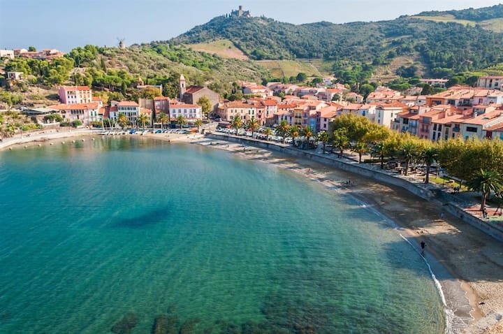 Collioure Centre, Plage 200m, Balcon Vue Montagnes - Port-Vendres
