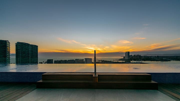 Departamento Nuevo Con Rooftop Y Alberca Infinita. - Puerto Vallarta