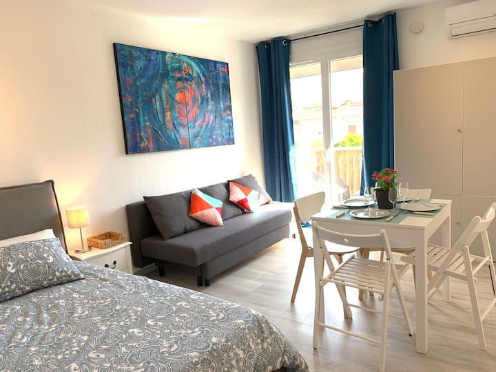 Studio Avec Clim, Balcon Et Parking Privatif - Perpignan