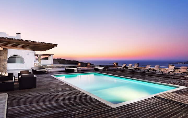 Paros Parasporos Beach Outstanding Villa With Pool - Heraklion