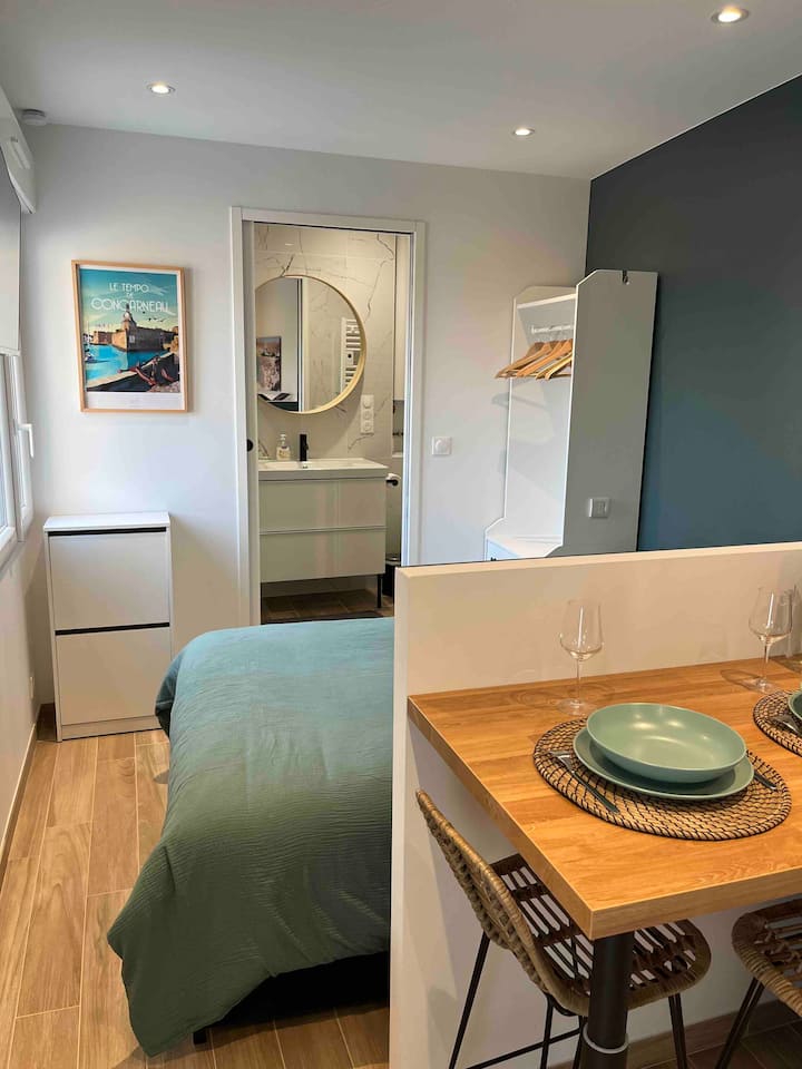 L’annexe Studio Centre Ville + Parking Gratuit - Concarneau