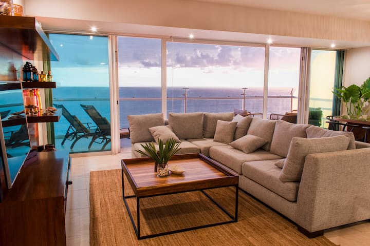 Condo De Lujo En Peninsula Mazatlán | Vista Al Mar - マサトラン