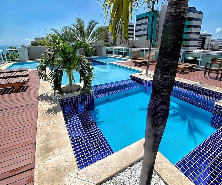 Apto Zona Nobre Beira-mar: Piscina, Garagem Grátis - Maceió
