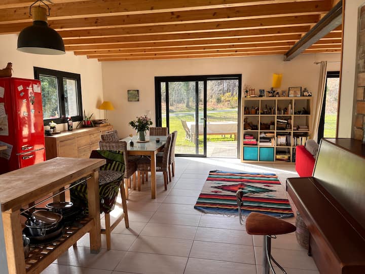 Maison Style Grange Médocaine En Pleine Nature - Carcans