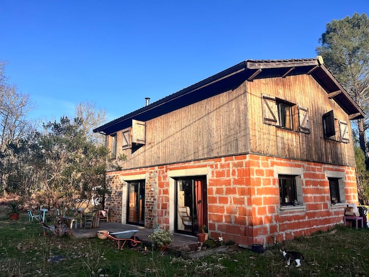 Maison Style Grange Médocaine En Pleine Nature - Carcans