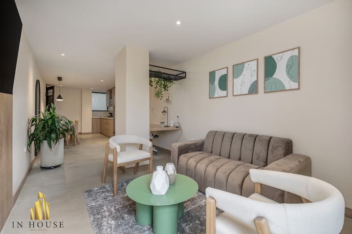 Solei Loft 402 - Amplio Y Luminoso Apto Con Ac - Medellín, Colombia