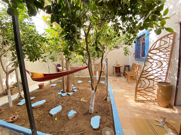 Sea & Mountain View Apartment With Balcony - Taghazout