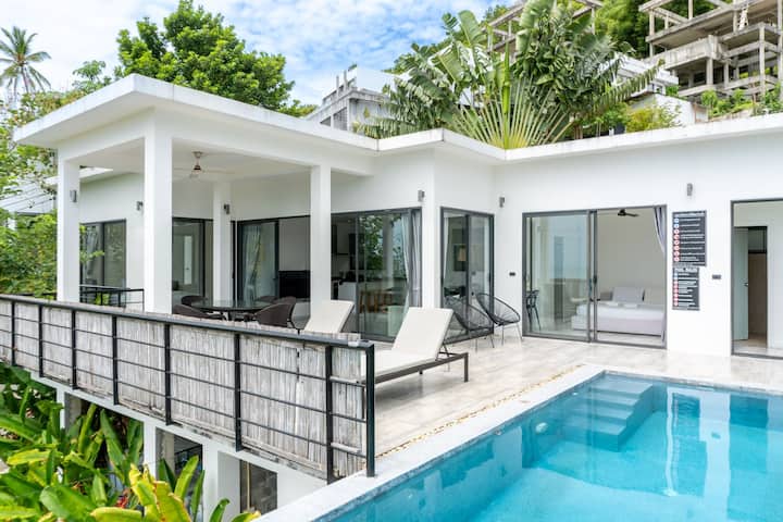 Villa Alamanda 3 Ch., Piscine Privée, Vue Mer - Koh Samui