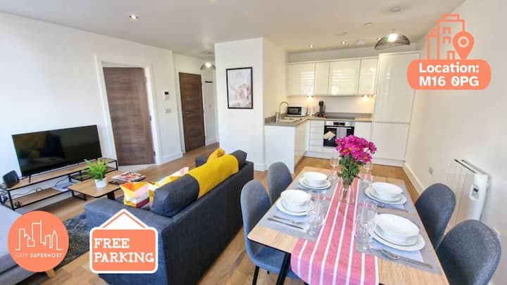 1 Bed Old Trafford Flat | Free Parking - Salford