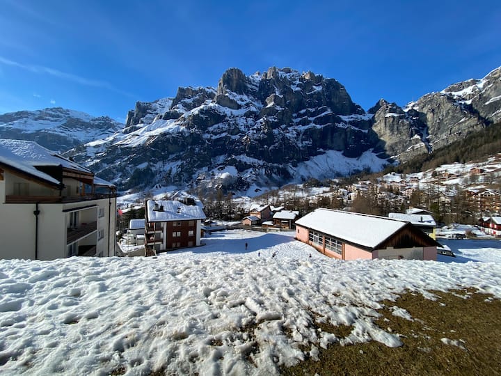Appart Deux Pièces Avec Parking Et Accès à Ski - Leukerbad