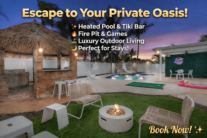 Luxe Villa: Salt Pool | Bbq | Hot Tub | Amenities! - Boca Raton, FL