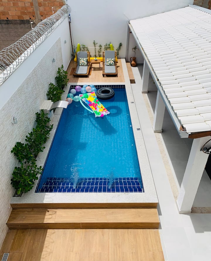 Beach House Com Piscina E Ar, Perto Da Praia - Prado