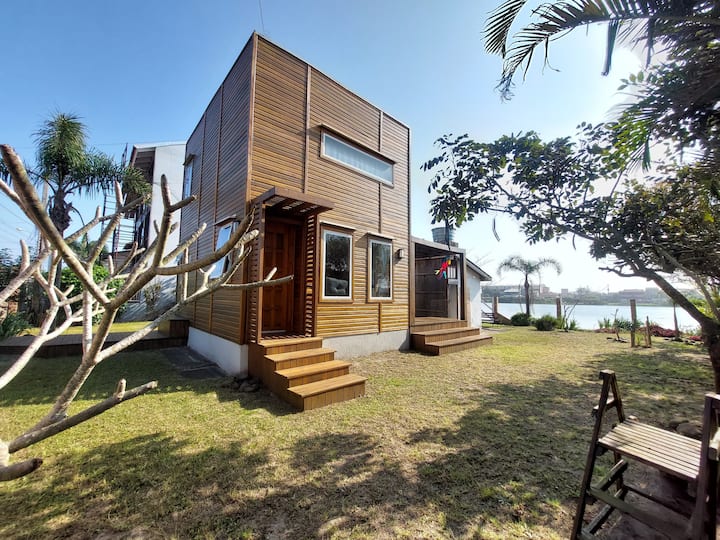 Cabana Pura Vida >Família;porta Lagoa;pátio Privat - Torres, Brazil