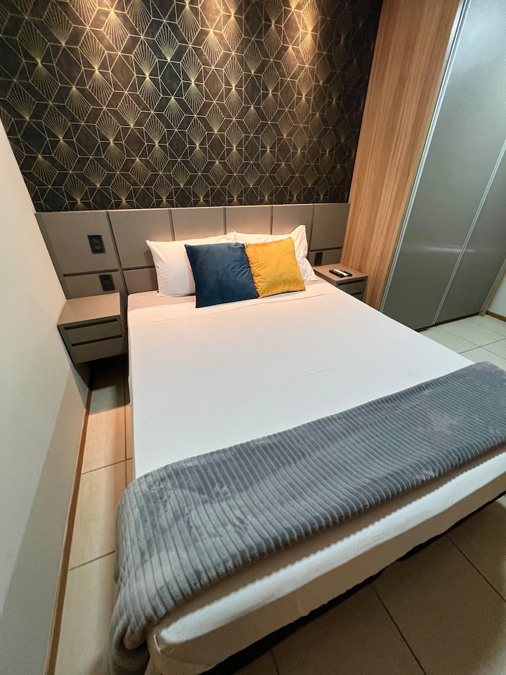 Apt Aconchego -Climatizado, Garagem E Piscina - Cuiabá