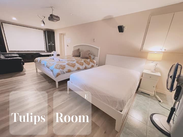 Tulips Room E (2 Beds Basement) - Vancouver