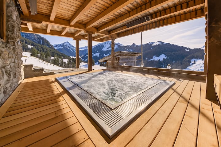 Stunning 5 Bed Fully Serviced Spa Chalet Nr Gstaad - Leysin