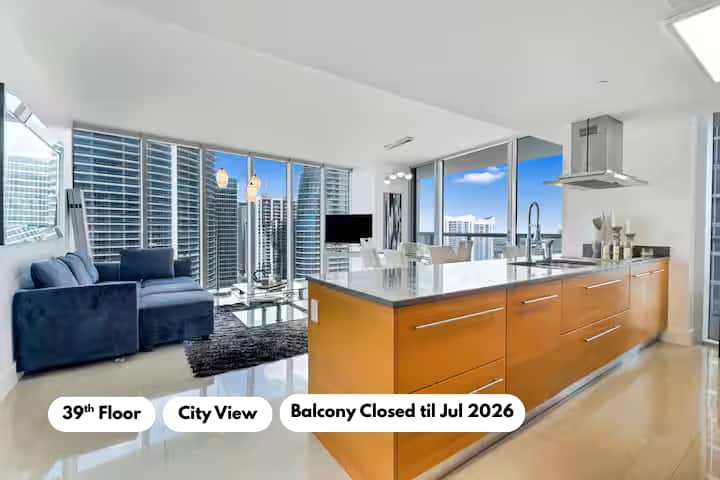 Icon 2b/2b 39th Flr Ocean Views/free Pool Spa Gym - Miami, FL