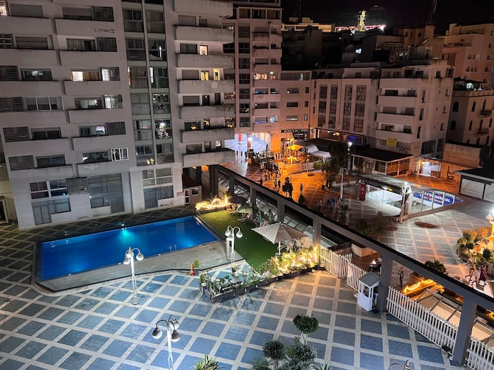Family Apartment Tanger Pool View - 丹吉爾