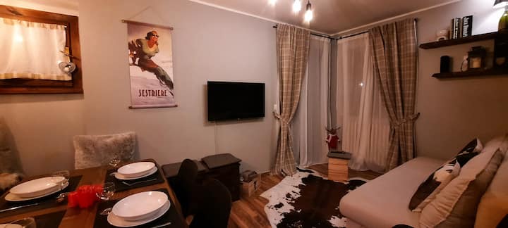 A 20 Metri Dalle Piste Accogliente Bilocale 2+2 - Sestriere