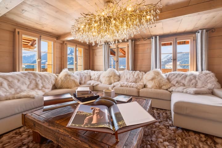 Panoramic 5 Bedroom Luxury Chalet W/ Butler - Saanen