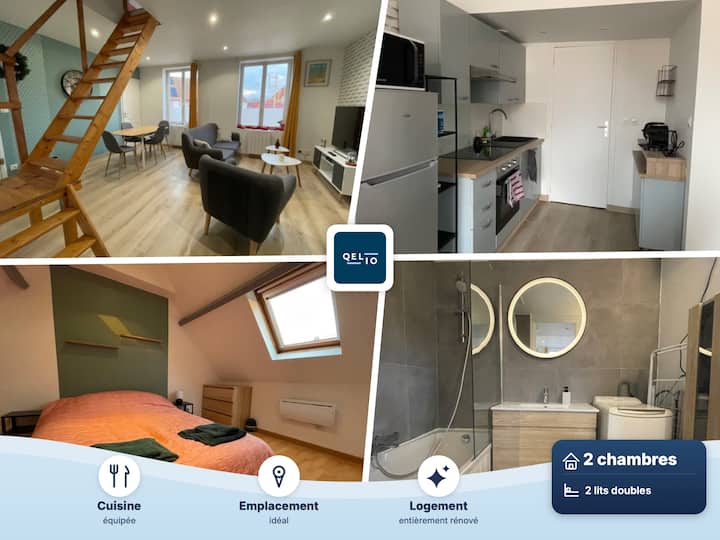 Gîte Le Duplex - 5 Min De La Gare - Hypercentre - Nord