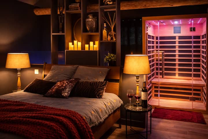 Blackroom, Spa & Sauna Privé – Nuit Inoubliable - Poperinge