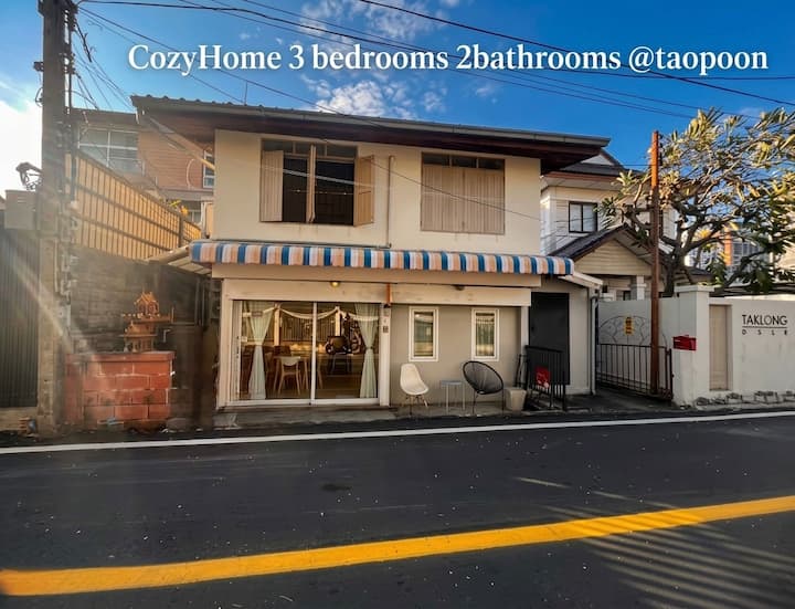 Cozy Home 3 Bedrooms 2 Bathrooms @Tao Poon - Bangkok