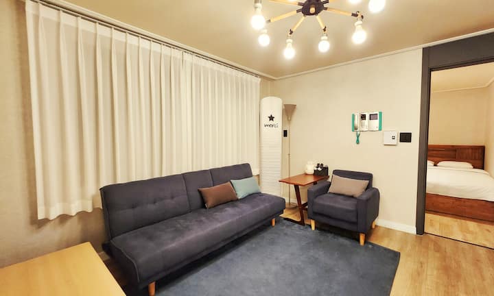 최대 10인 단체 | 가족 여행 | 방3+욕실2 | 따뜻하고 넓은 공간 | 엘리베이터. - Bucheon-si