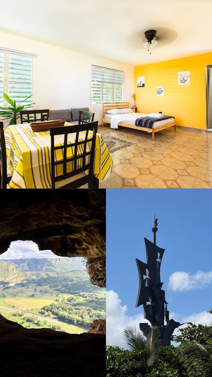 Charming Studio Apartment. Queen Bed & Ocean View - Puerto Rico