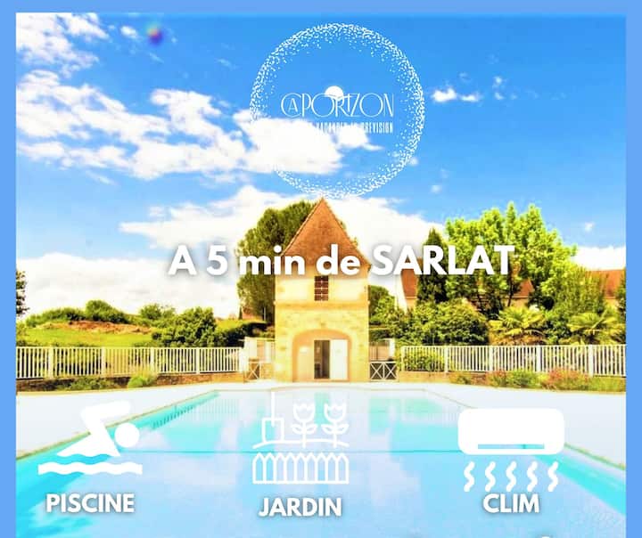 Caporizon-sarlat Carsac-gite-piscine-terrasse - Carsac-Aillac