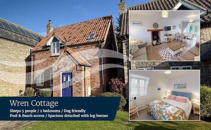 Wren Cottage - Pool And Beach Access - Filey
