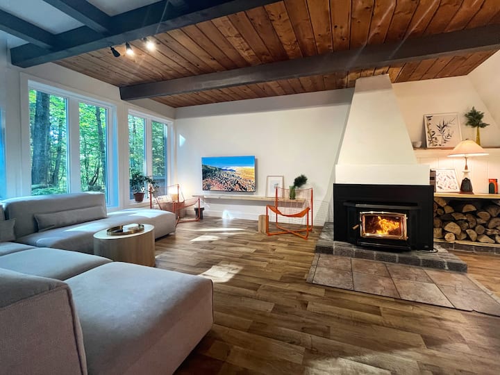Chalet Le Renard-en Pleine Nature Avec Spa - Orford, QC