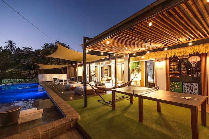 Paraíso Costero Para 16 En Surf City - El Salvador