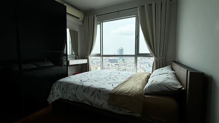 Spacious & Convenience! King+sofabed <100m To Bts - バンコク