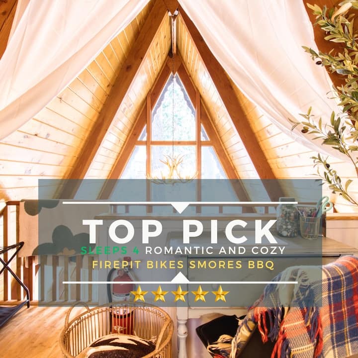 The Bobkat Lodgeromantic A-frame Mountain Getaway - Wrightwood, CA