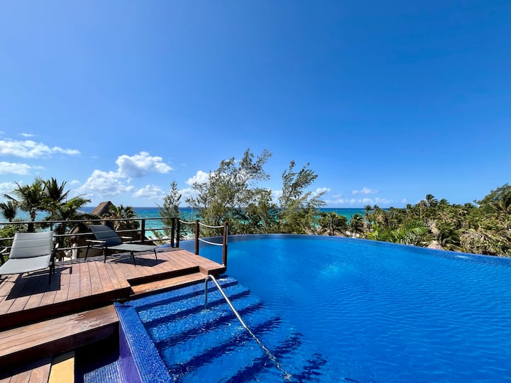 Penthouse 2 Beds  Terraza Privada Con Vista Al Mar - Playa del Carmen