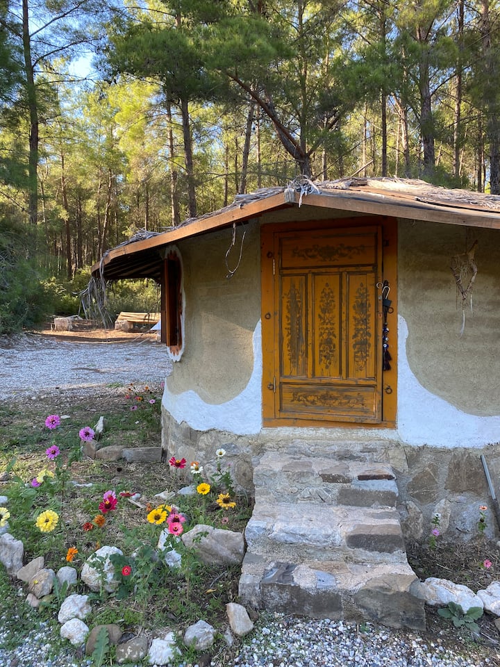 Olymposta Derman Bahçesi Eco Campta Toprak Ev - Adrasan